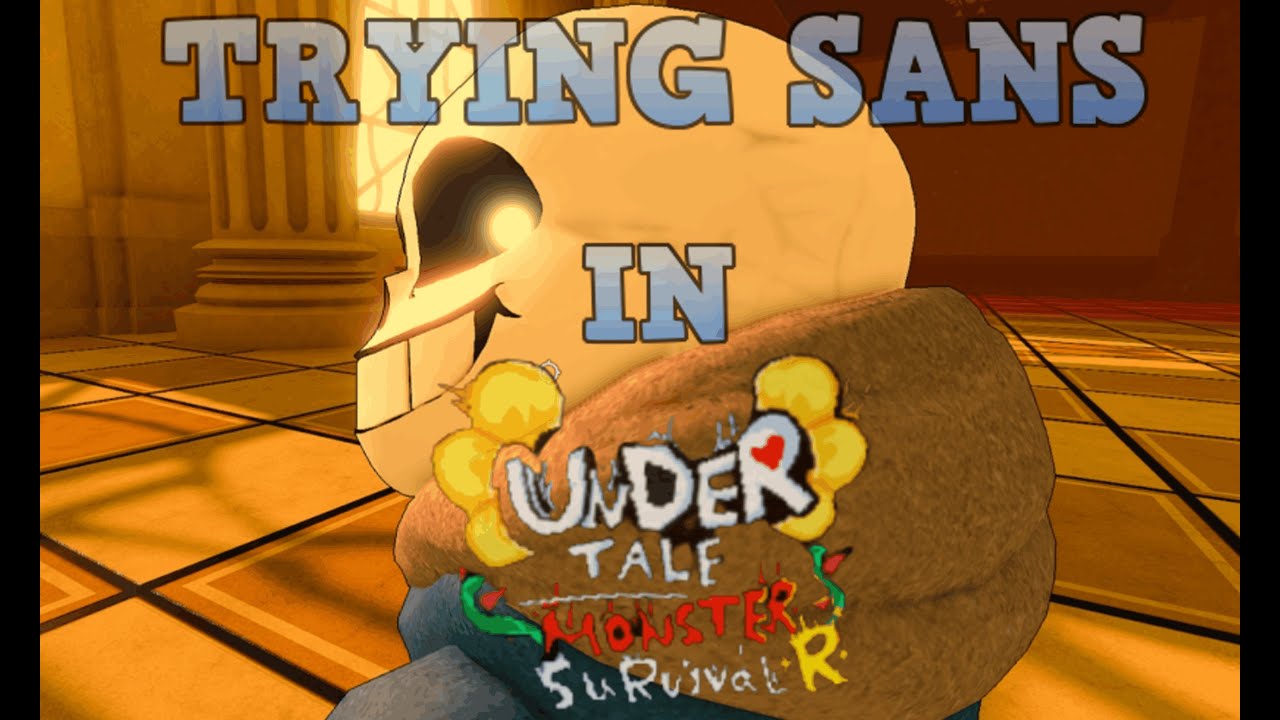 Playing SANS in the Undertale Monster Survival Remastered DEMO - YouTube