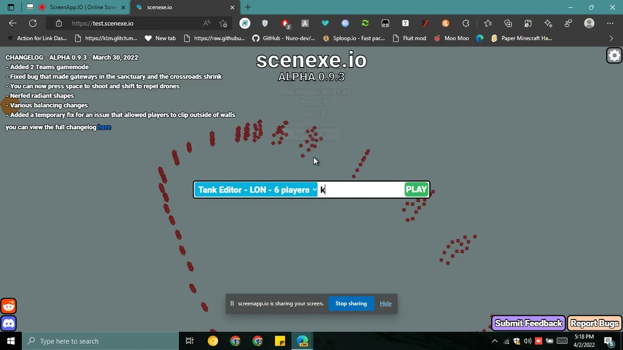Test Scenexe.io - Tanks Switcher Updated! Link in Description! Press J ...