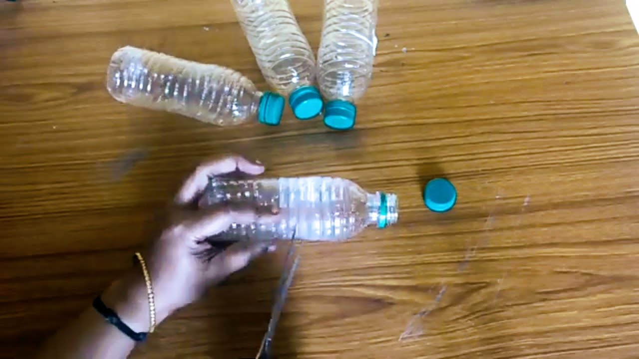 waste material reuse idea //plastic bottle craft - YouTube