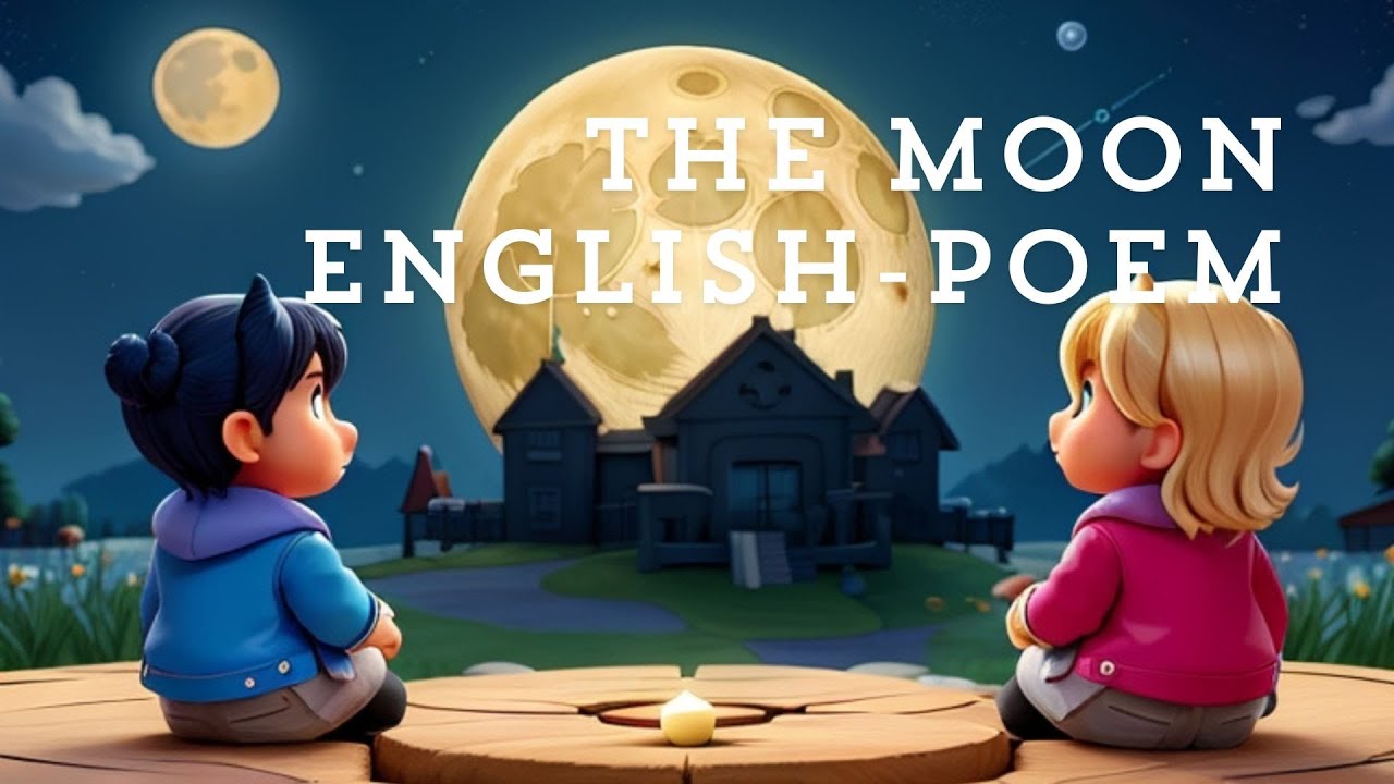 THE MOON || ENGLISH-POEM || KIDS POEM - YouTube