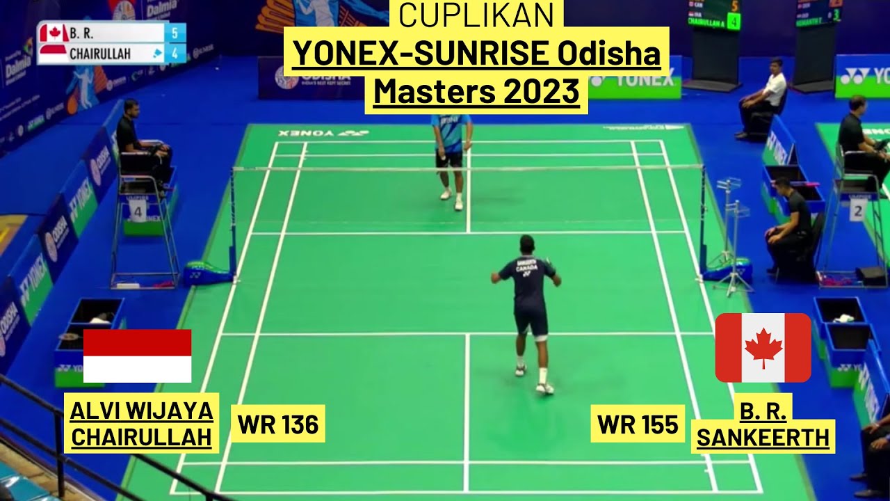 R32 Alvi Wijaya Chairullah vs B. R. Sankeerth YONEX-SUNRISE Odisha ...