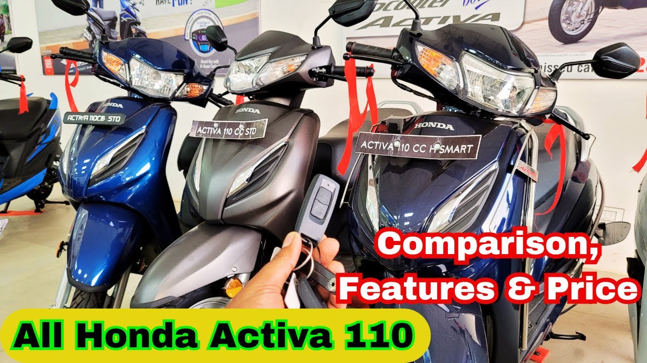 2025 Honda Activa 110 All Model, Feature and Price Explained || #activa ...