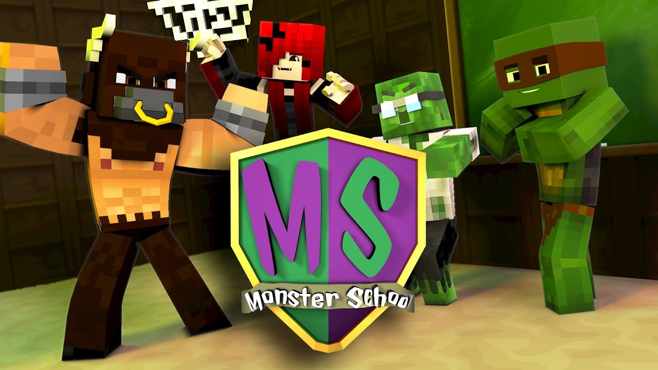 Minecraft Monster School - MEETING THE STUDENTS - YouTube