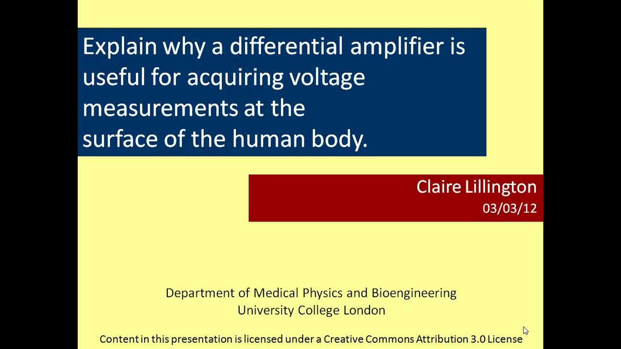 Voltage Measurements using Differential Amplifiers - YouTube