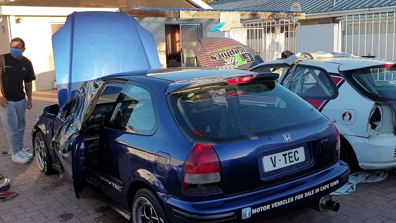 Honda Ek Civic B20 Vtec 2 step - YouTube