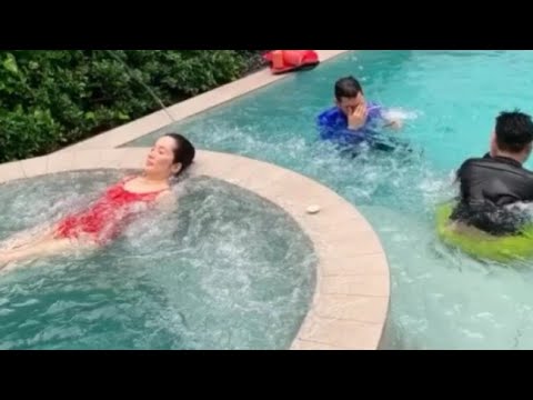 Kris Aquino ipinakita ang kanyang Magandang Swimming Pool! - YouTube