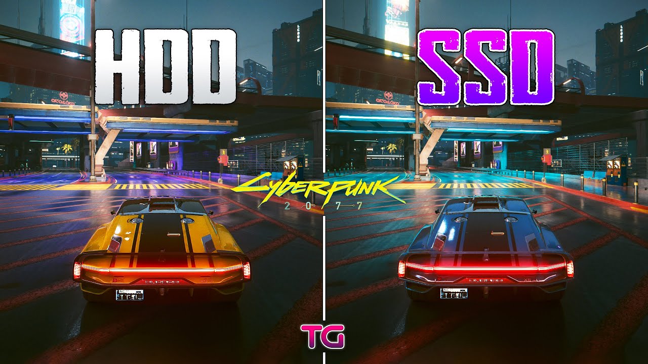 Cyberpunk 2077 Update 2.0 : HDD vs SSD - YouTube