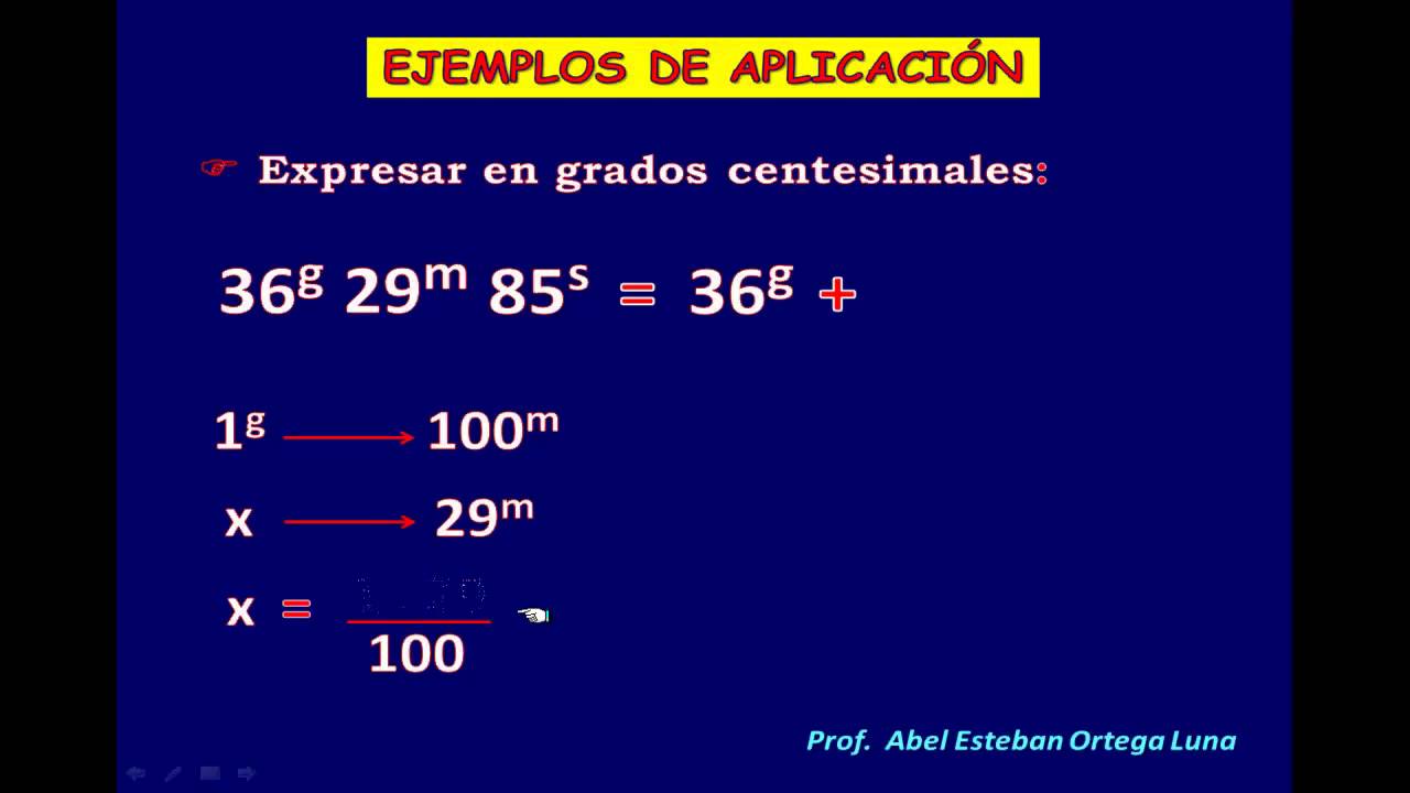 SISTEMAS DE MEDIDAS ANGULARES Sistema centesimal - YouTube