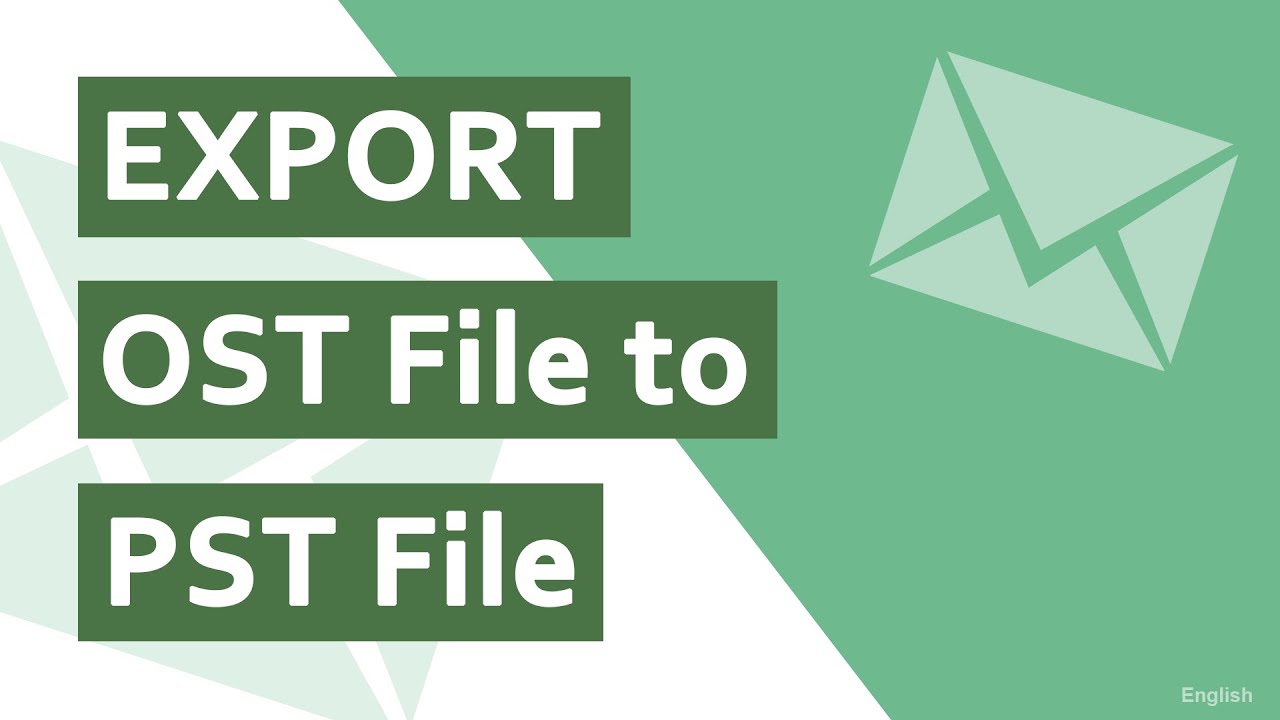 How to Export Outlook OST Emails to PST Format? - YouTube