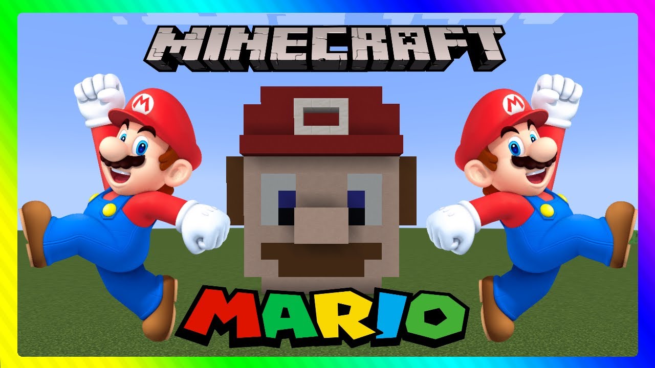 Minecraft Build Mario Head - YouTube