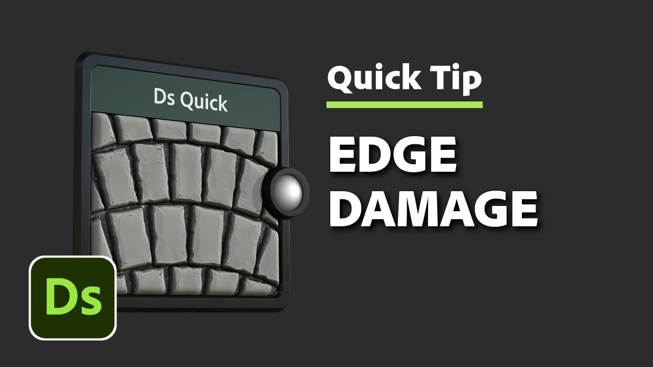 Edge Damage | Designer Quick Tip #36 | Adobe Substance 3D - YouTube