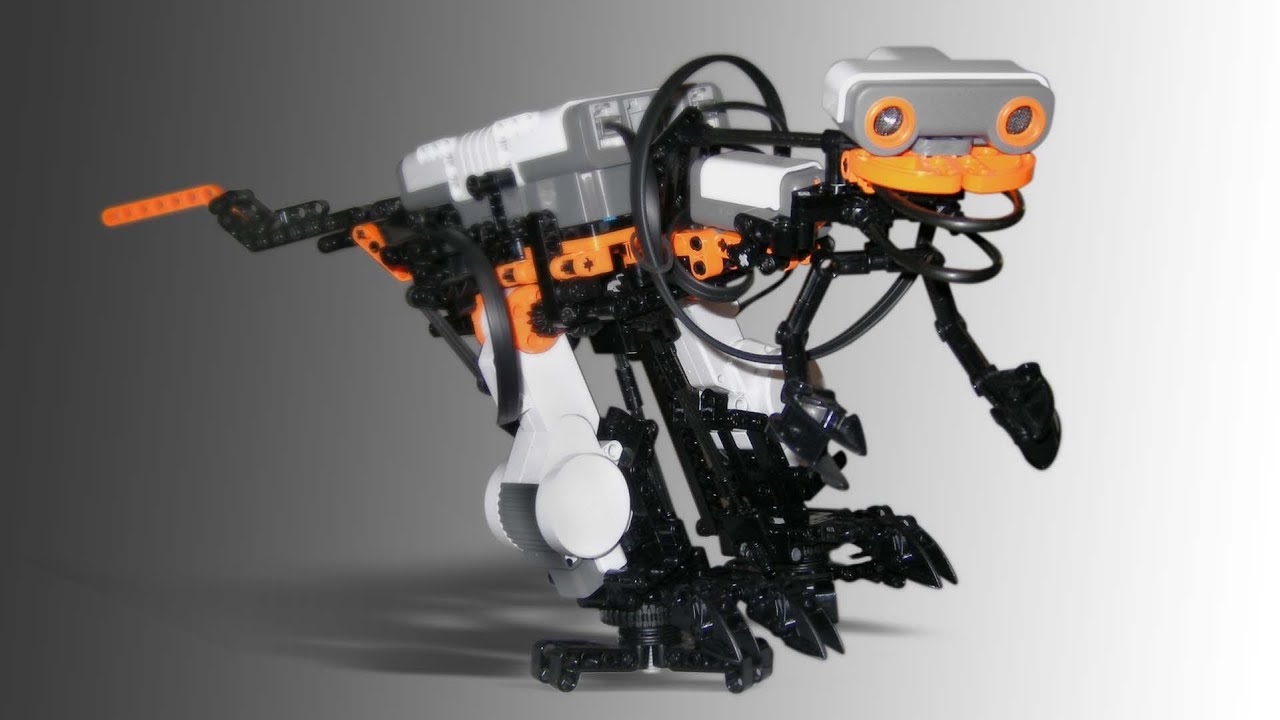NeXToSAURUS autonomous Lego biped robot - YouTube