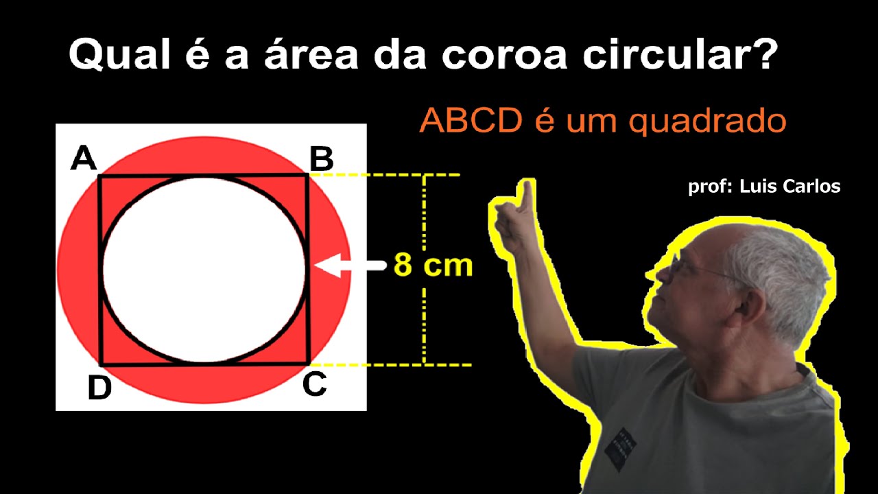 ÁREA DA COROA CIRCULAR - EXERCÍCIO - YouTube