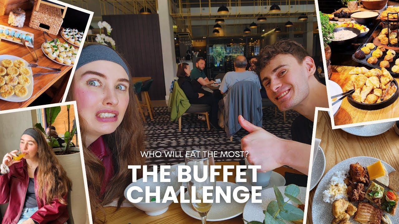 Buffet Challenge: Who will eat the most? 🥞 - YouTube