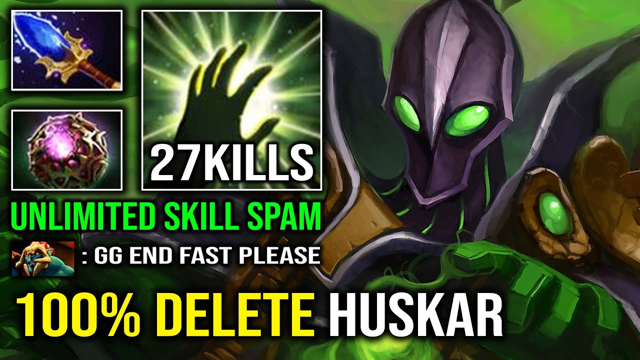 How to 100% DELETED Huskar From Mid as a Rubick Carry with 13Min ...