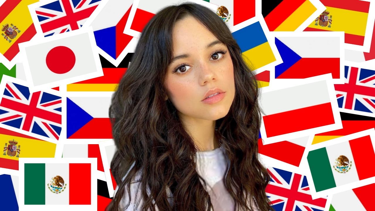 Jenna Ortega in 30 languages meme lemon mix - YouTube