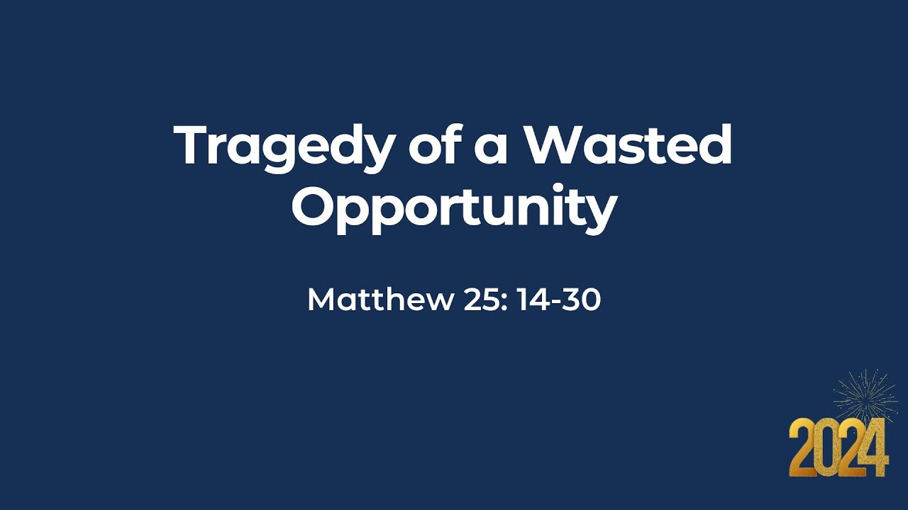 Tragedy of a Wasted Opportunity - YouTube