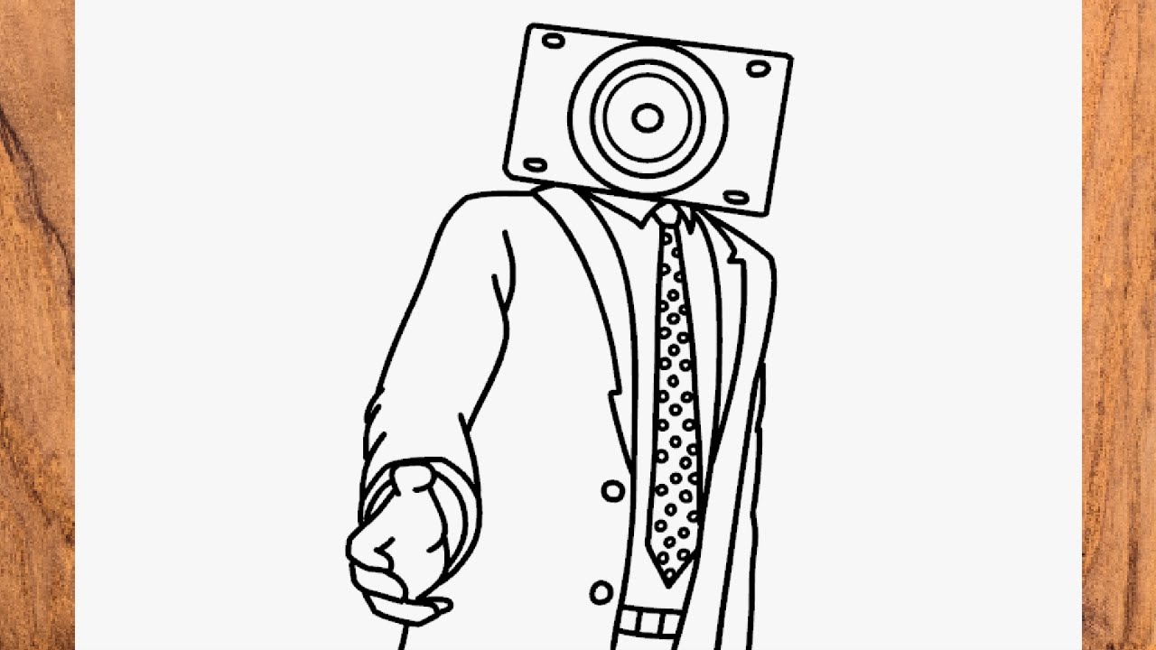 How to draw Speakerman from Skibidi Toilet - YouTube