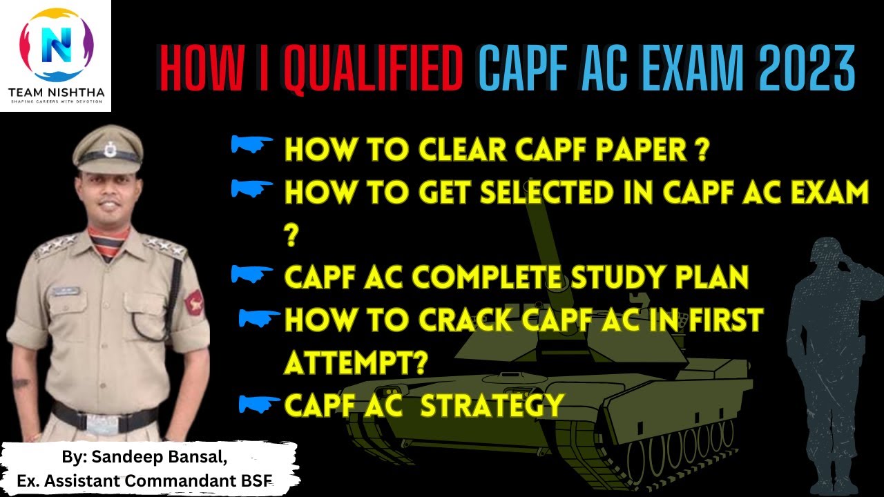 How I Qualified CAPF AC Exam 2023 - YouTube