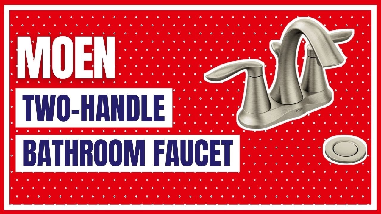 Moen 6410BN Eva Two-Handle Centerset Bathroom Faucet - YouTube