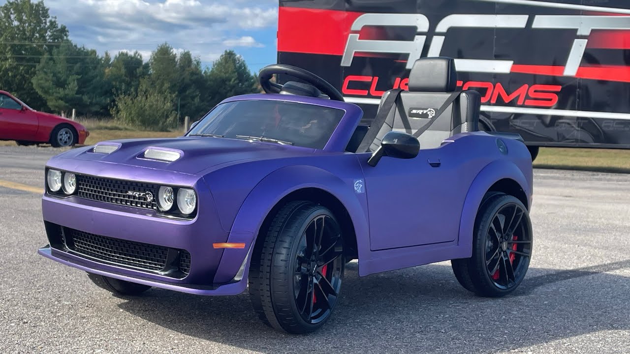 ACT CUSTOMS / Michigan / Wide Body / Hell Cat Challenger Power Wheels ...