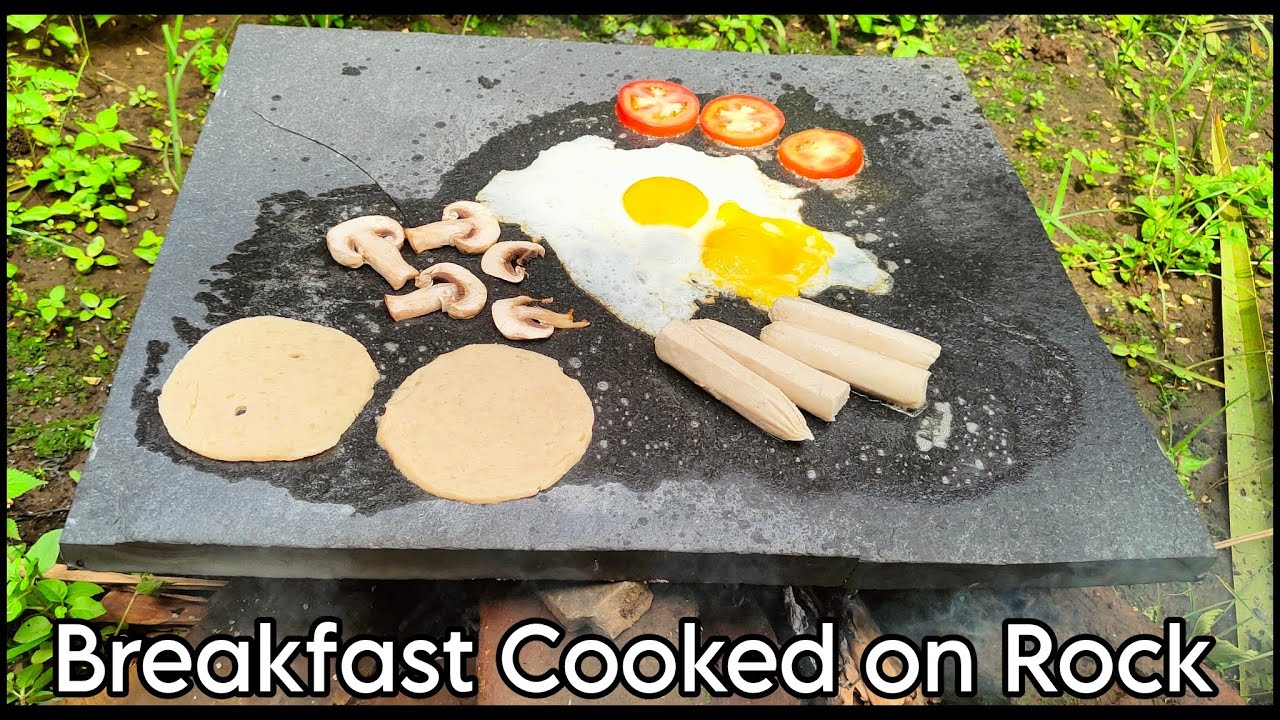 Breakfast Cooked on Rock - YouTube