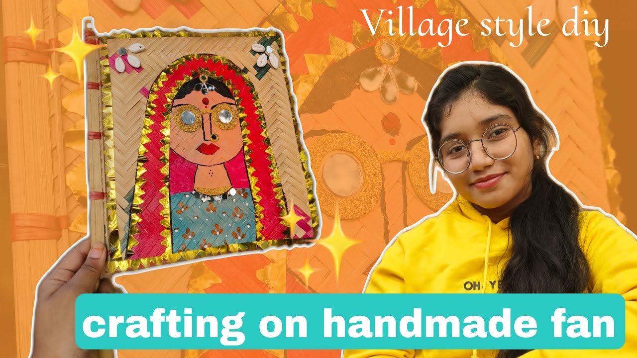 Crafting on handmade hand fan ||Unique diy ideas || diy on handmade ...