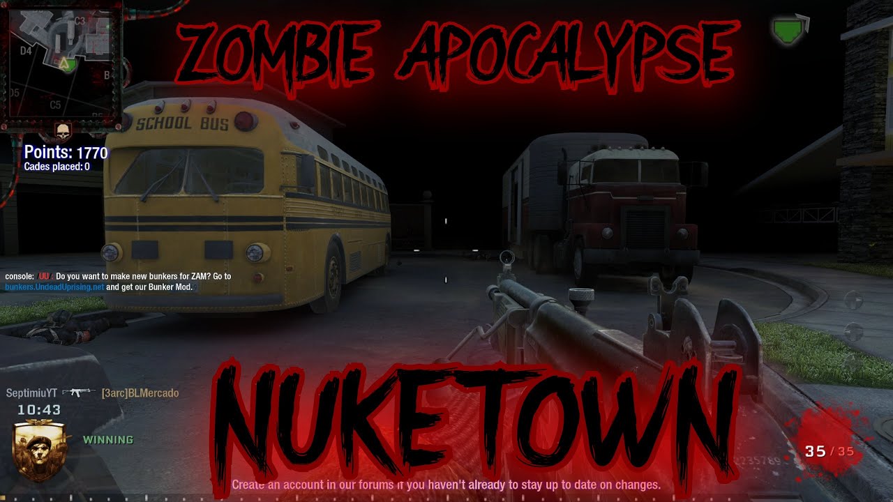 NUKETOWN ZOMBIE APOCALYPSE l Anihilation MOD UHD 1440p 60fps - YouTube