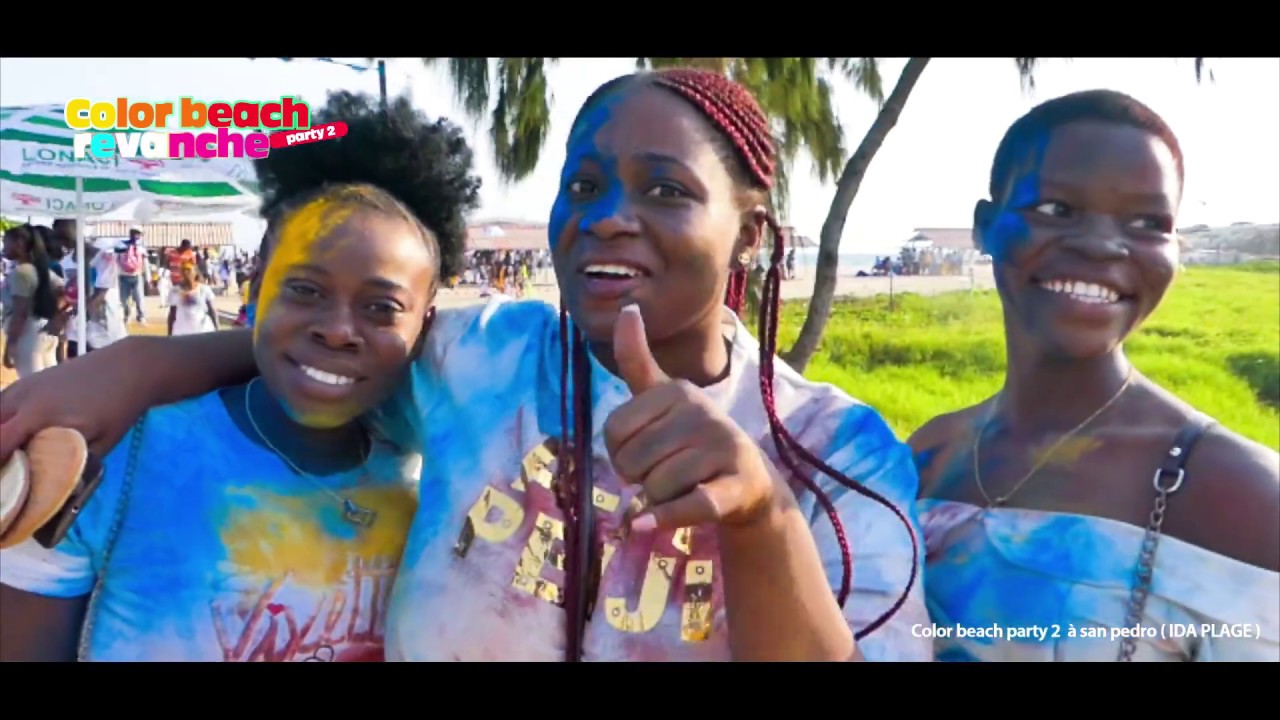 COLOR BEACH party 2 ( san pedro ) Ida plage🏝️🏖️ 2019 - YouTube