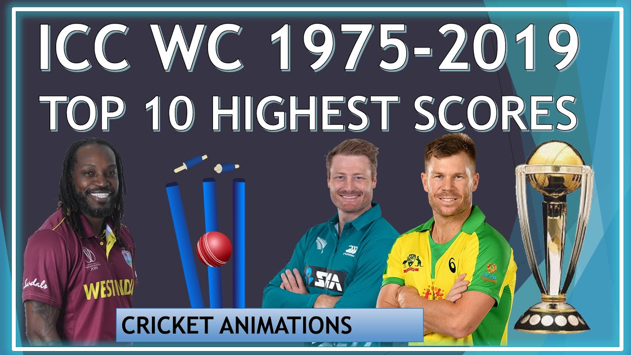 highest individual scores in ICC world cup 1975-2019 | ICC World cup ...