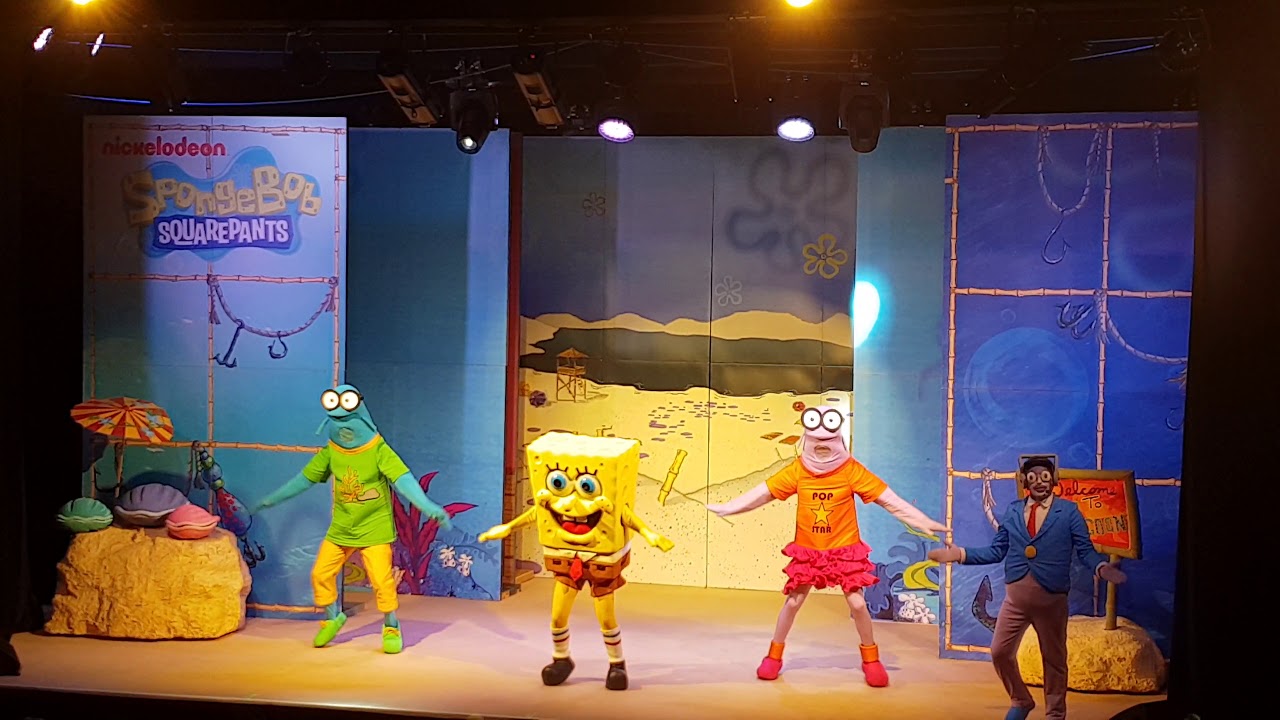 Live show Spongebob SquarePants #Abudhabi Summer 2018 - YouTube