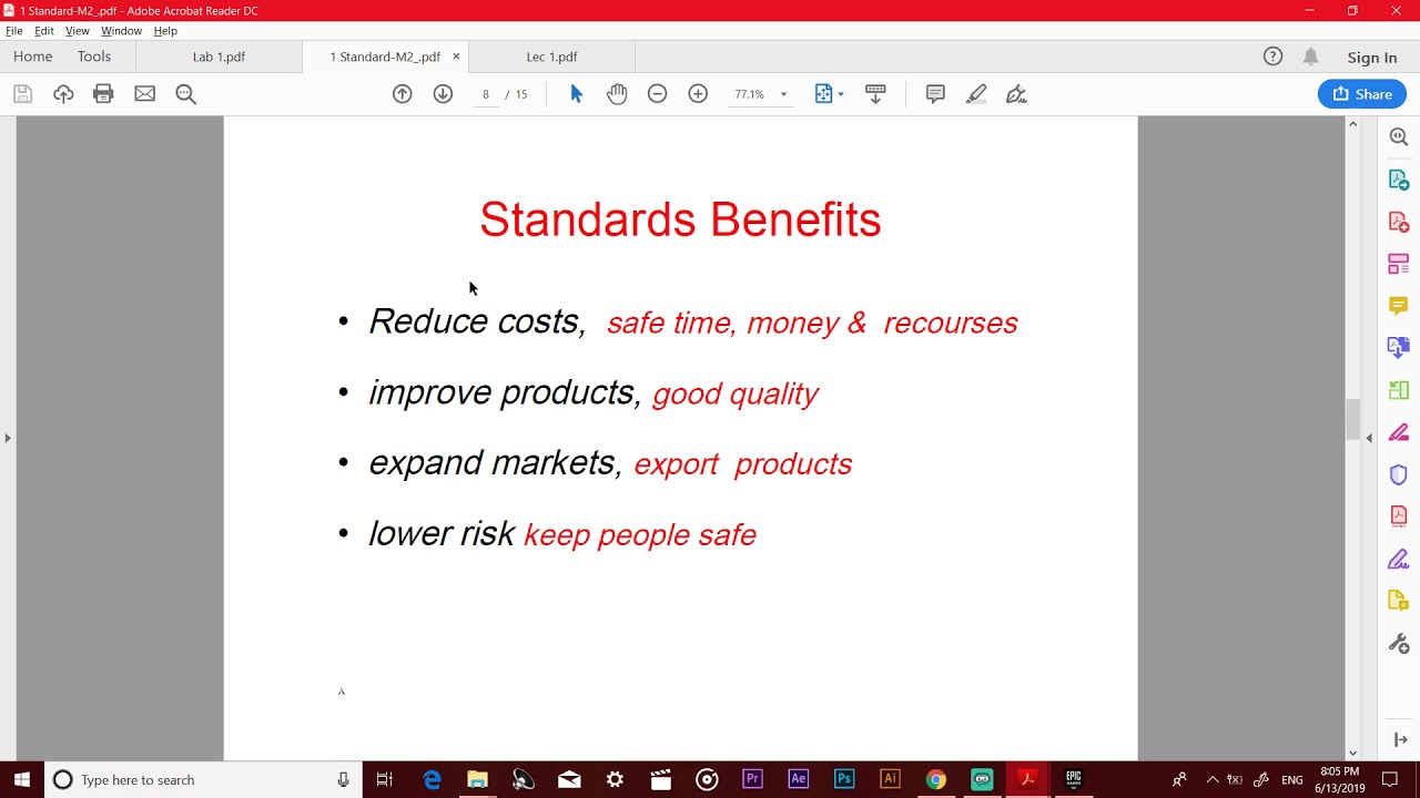 Standards (Slides, lecture and lab). - YouTube