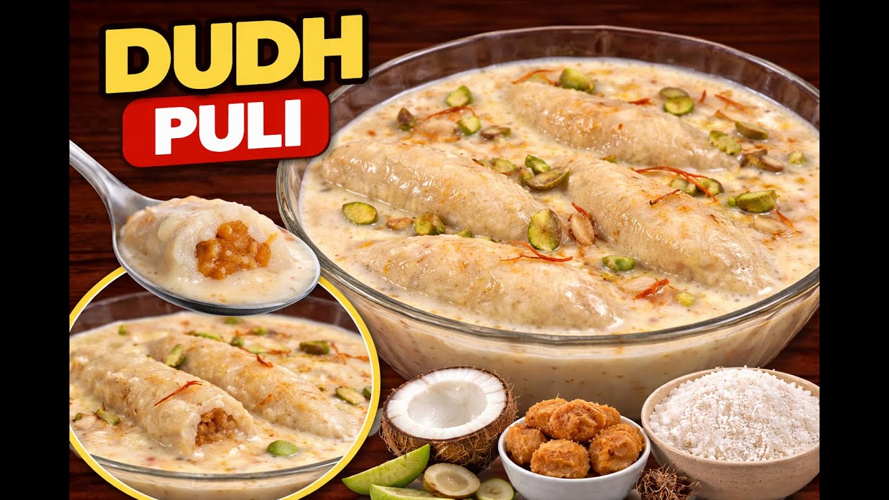 Dudh Puli Pitha| Coconut Dumplings|Bengali Sweet Recipe - YouTube