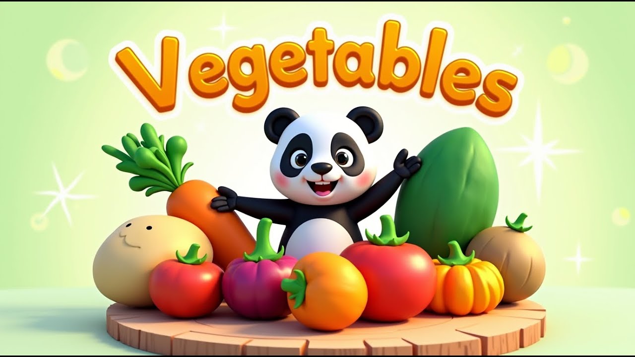 "Vegetables Song for Kids 🥕 | Learn Vegetables with Panda!" - YouTube