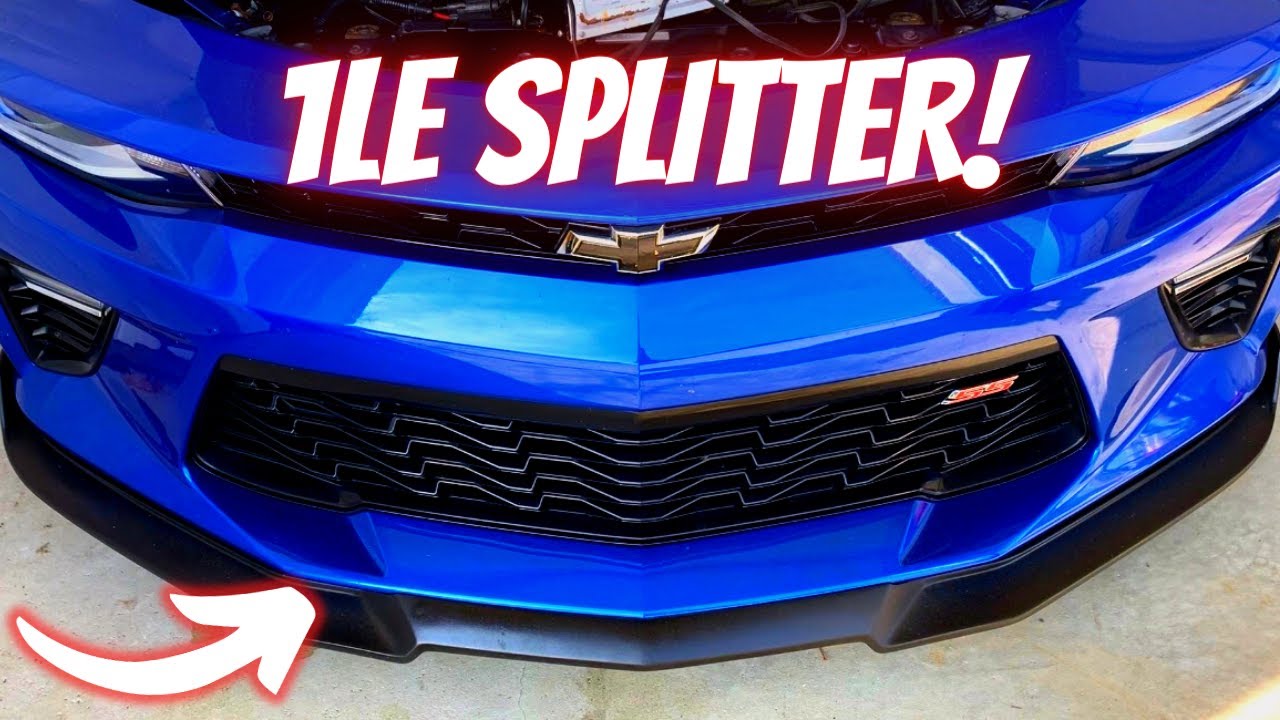 Very Aggressive Front Splitter For Camaro SS - YouTube