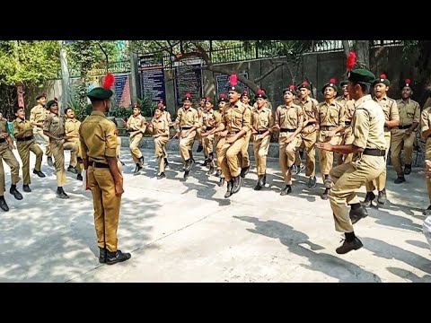 NCC TRAINING। NCC SONG।6DBN NCC।UTTAM NAGAR।#drill #ncc #army #trending ...