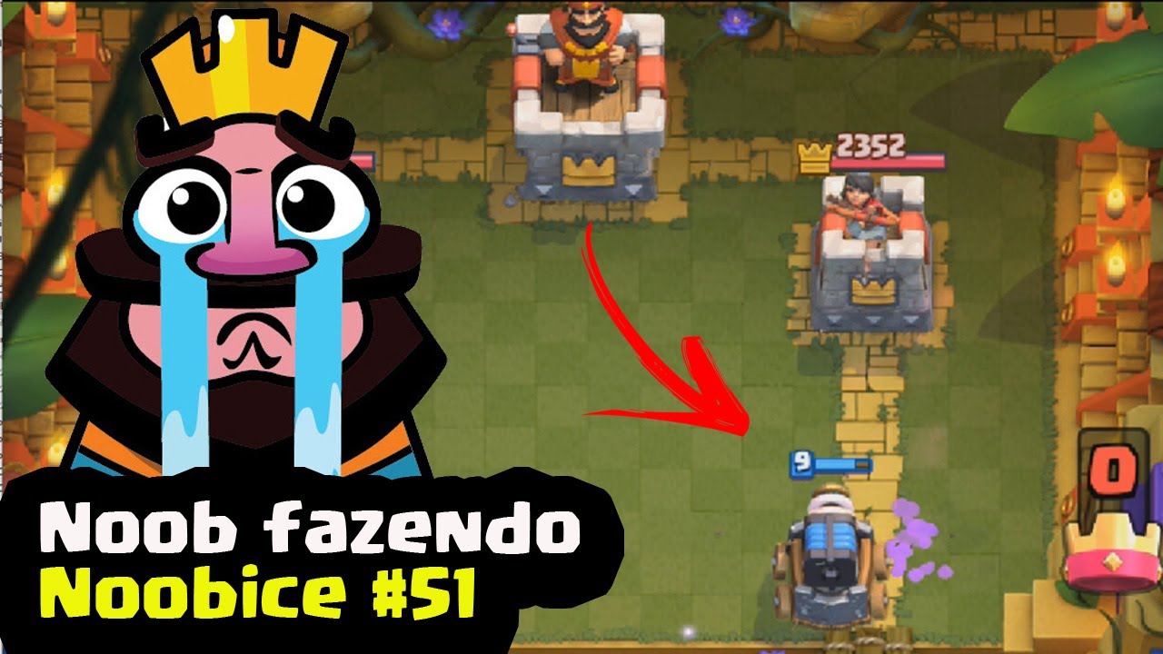 NOOB FAZENDO NOOBICE #51 - MOMENTOS ENGRAÇADOS NO CLASH ROYALE | FUNNY ...