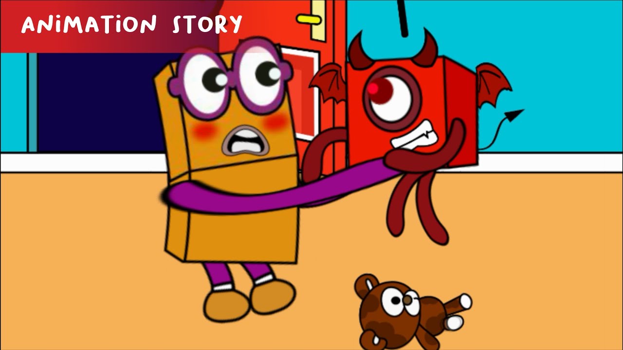 [ANIMATION STORY] Oh no! Numberblocks 1 become Demon and break her bear ...