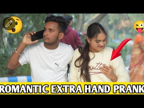 Romantic Extra Hand Prank On Cute girl 😍#prank #funnyvideo #trinding ...