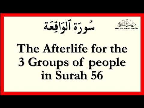YT140 Afterlife in the Quran according to Surah 56 (Surah Al-Waaqiaah ...