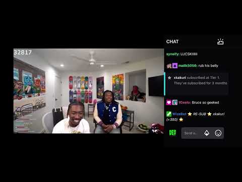 Bruce meets lucki on stream - YouTube