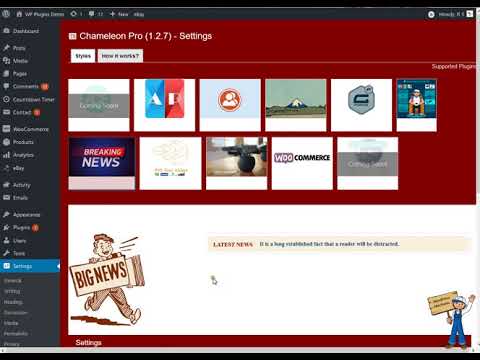 News Ticker Plugin using WordPress Plugin Chameleon - YouTube
