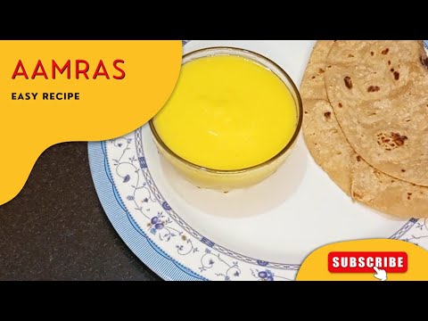 Perfect way to make Aamras | Aamras recipe right combination with roti ...