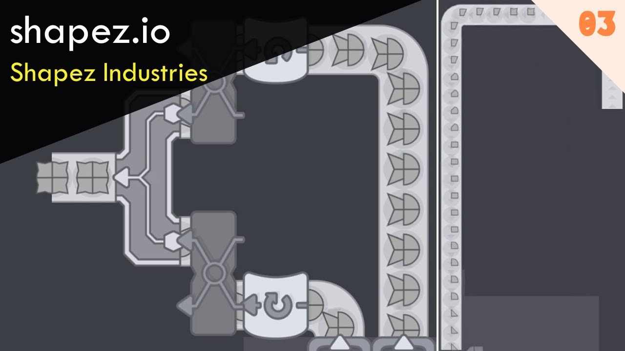 Combination - shapez.io "Shapez Industries" playthrough (Part 03) - YouTube