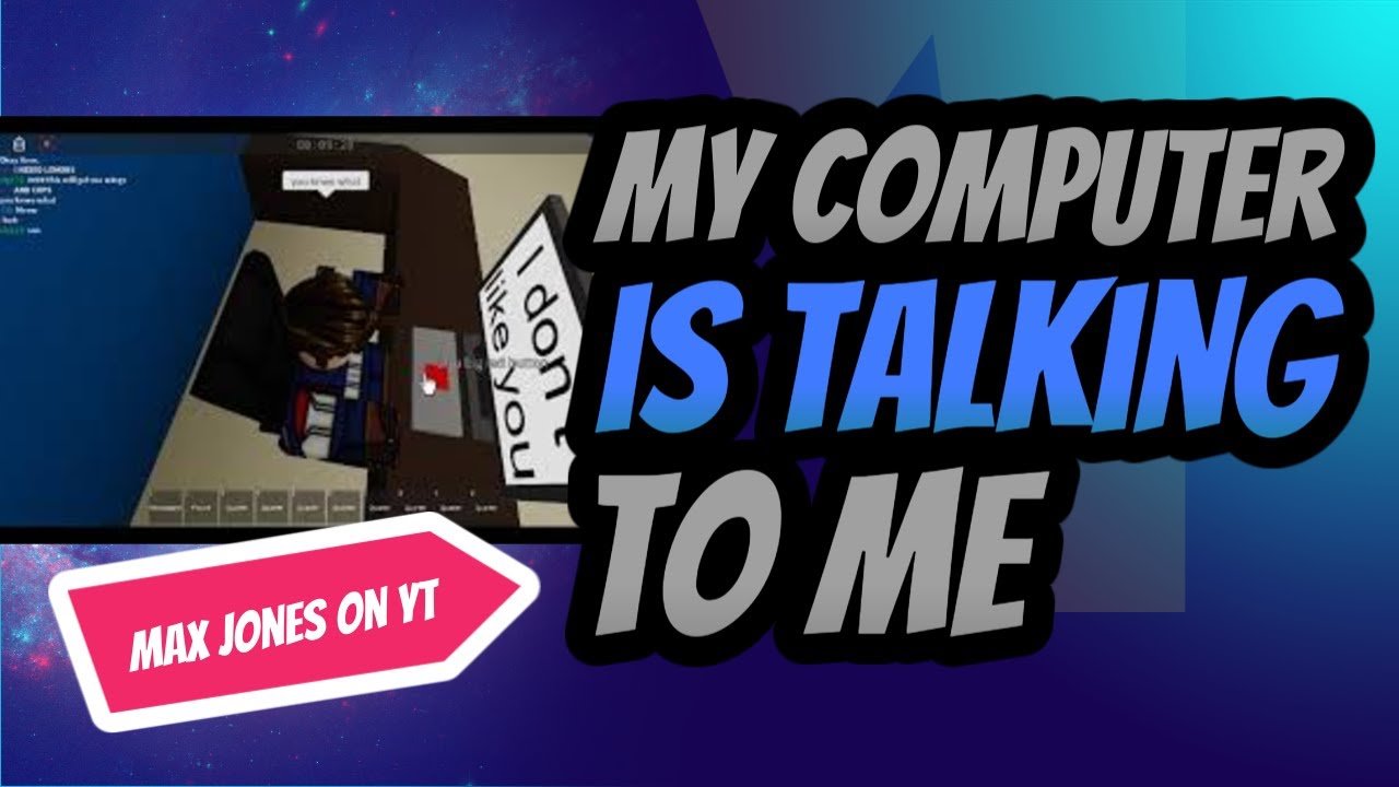 my computer is talking to me - YouTube