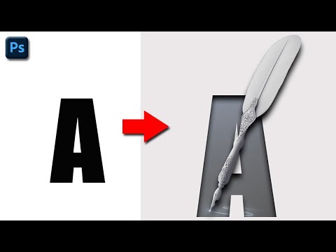 Easy Letter Manipulation | Masking Letter in Photoshop - YouTube