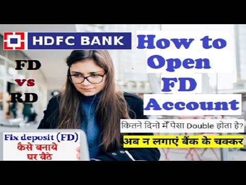 How To Open FD Fixed Deposit AC with Hdfc Online through net banking ...