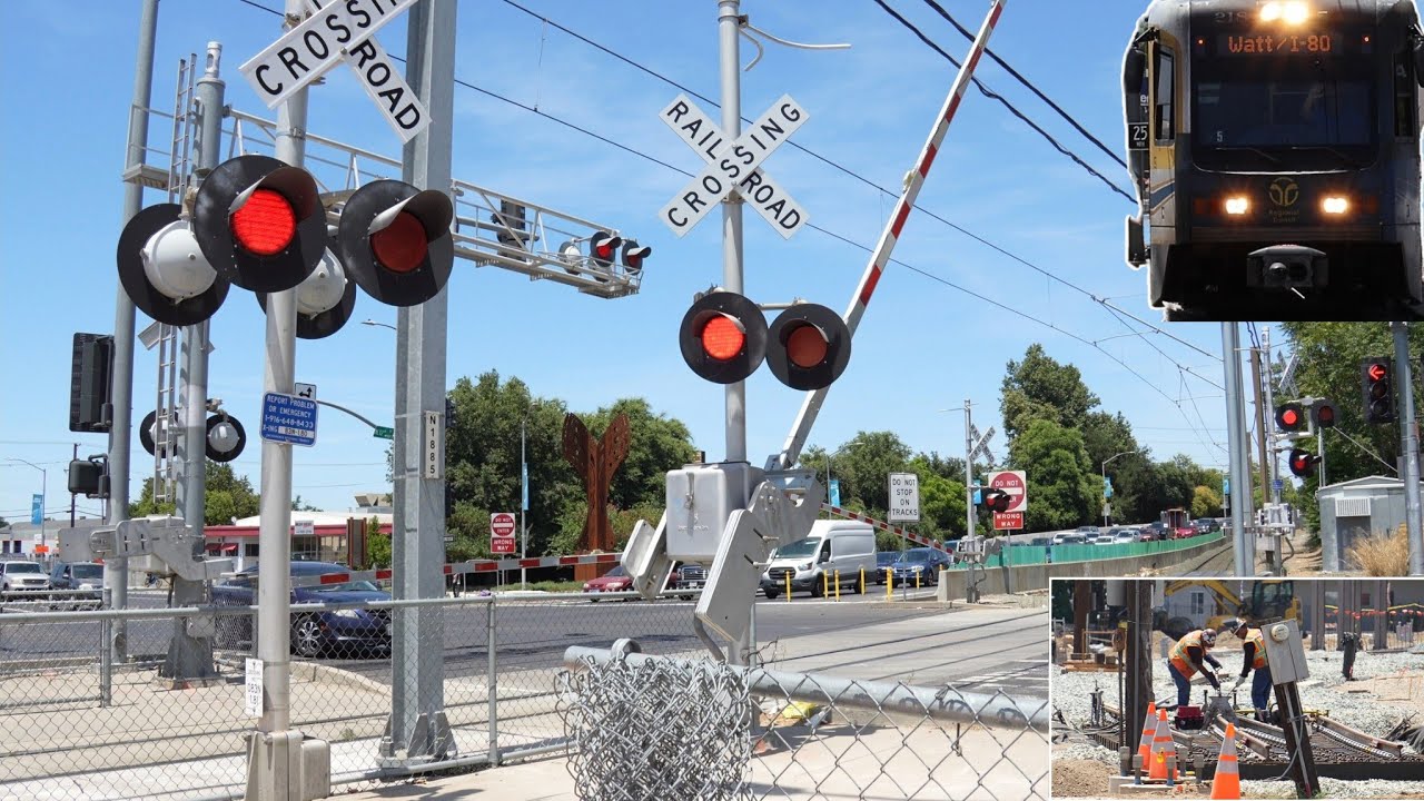 Richards Blvd. Railroad Crossing | SACRT Light Rails & New ROW Tracks ...