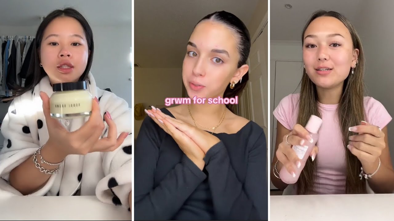 GRWM ( Get Ready With Me ) Makeup Tutorial Tiktok Compilation ️ ...