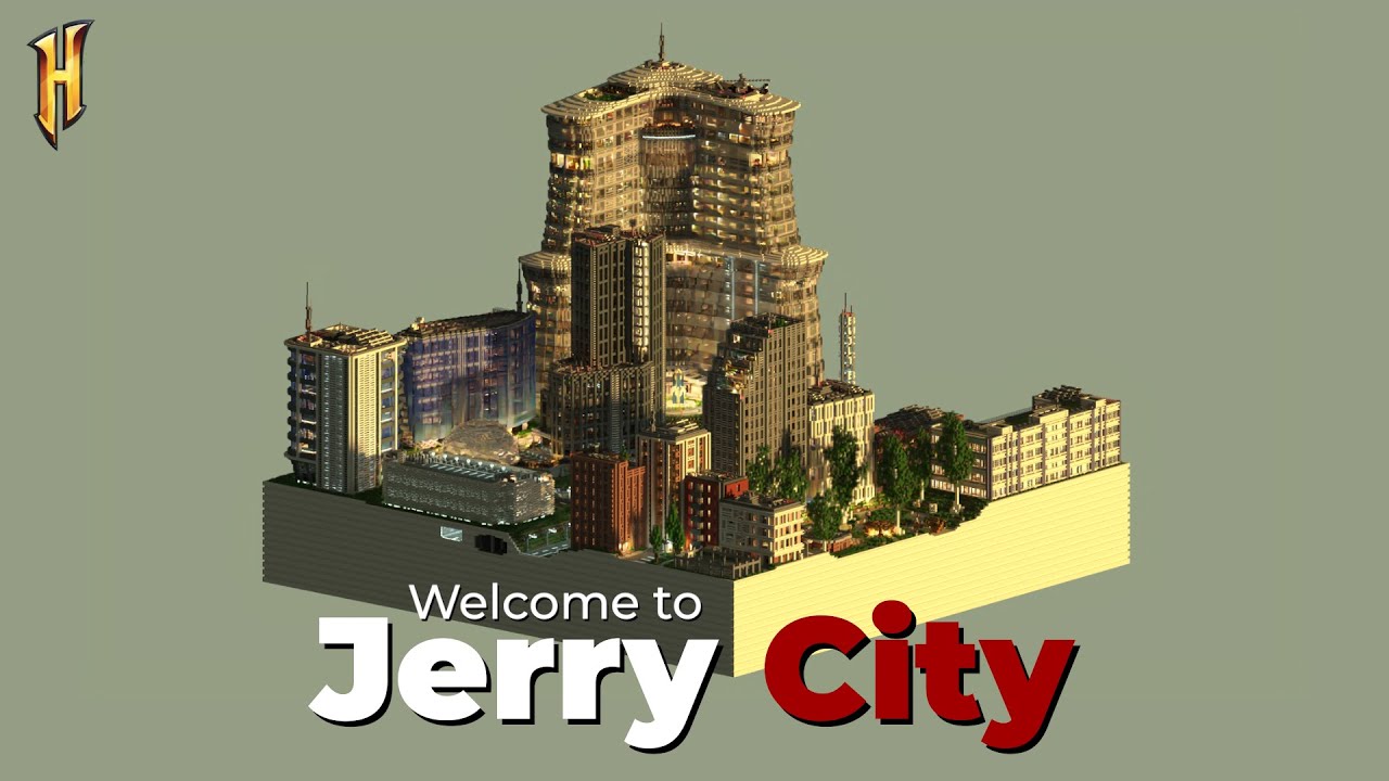 Welcome to JERRY CITY | Hypixel Skyblock Island Showcase - YouTube
